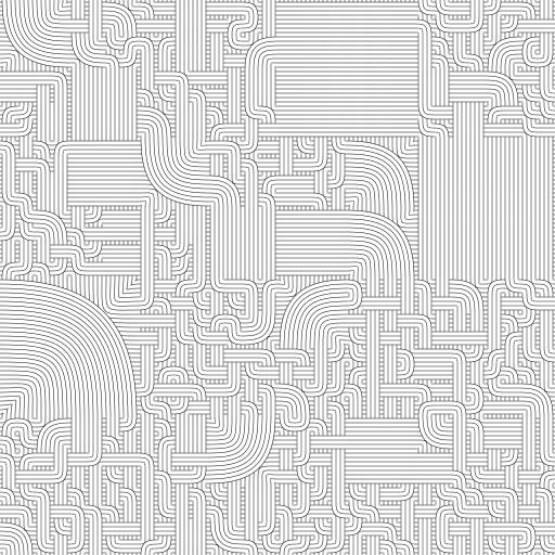 Fork: Multi-scale bezier Truchet by Fwoze | Turtletoy